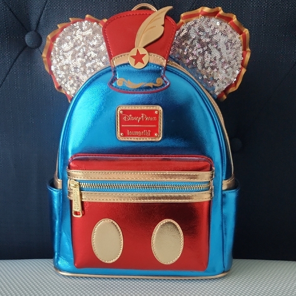 Loungefly | Bags | Loungefly Disney Blue And Red Dumbo Backpack | Poshmark